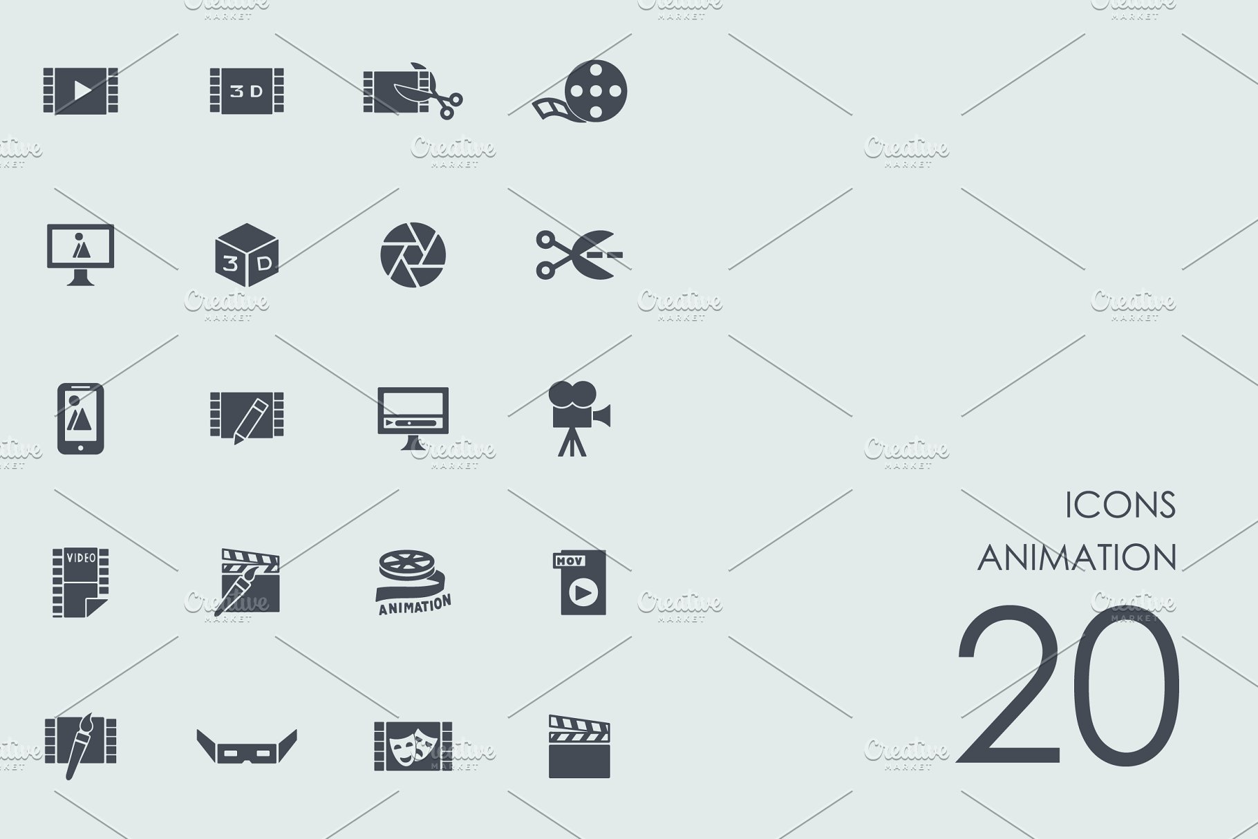 动画图标素材 Animation icons_UI社(未授权)